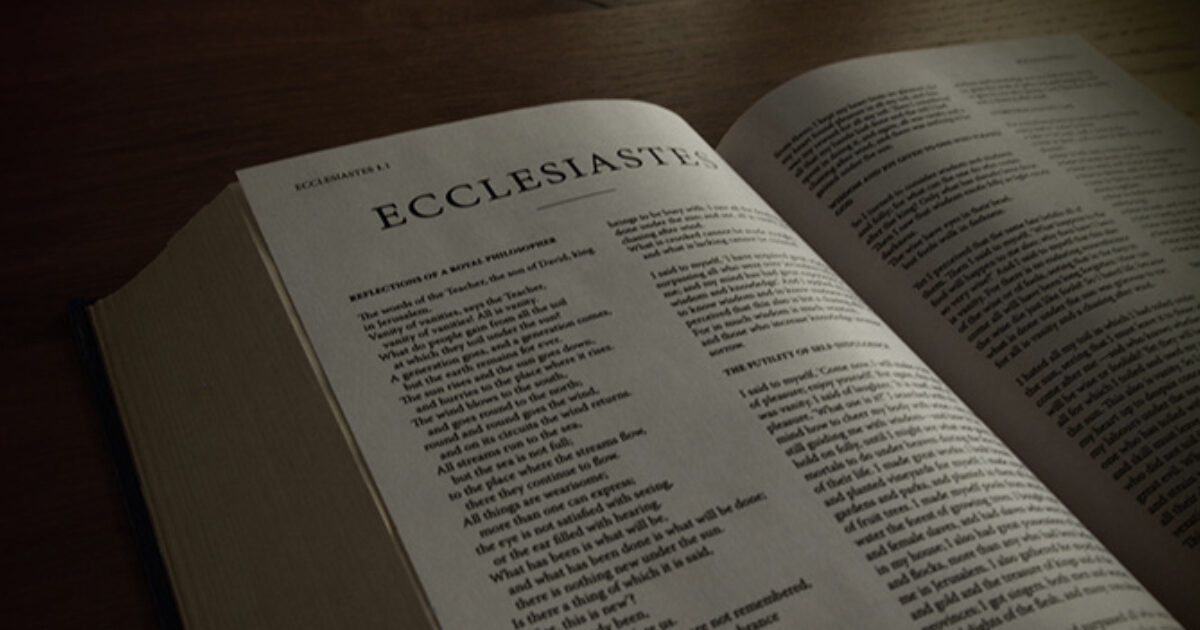 Book Of Ecclesiastes