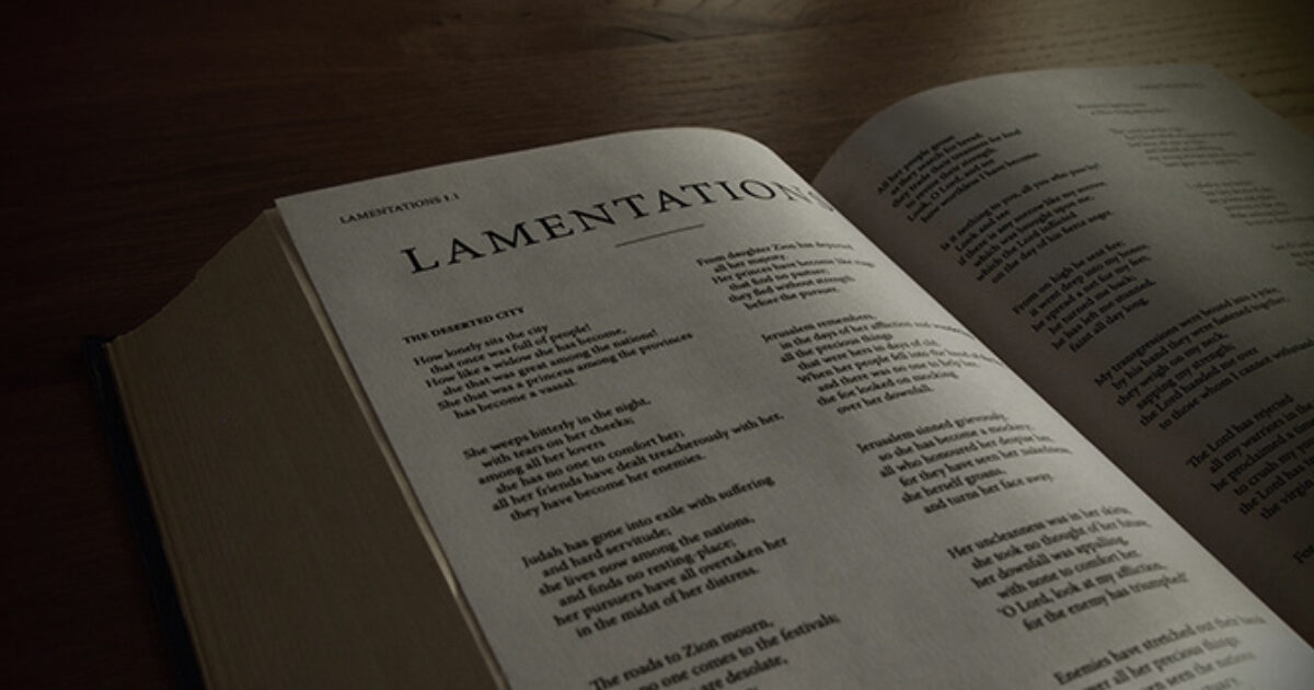 Jeremiah the Poet at Work: Lamentations | Theology of Work
