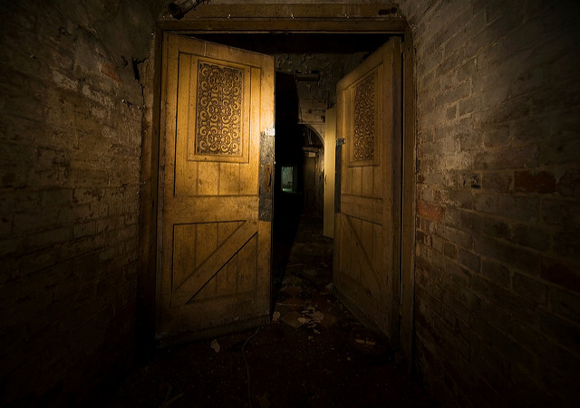 Dark Basement Stairs