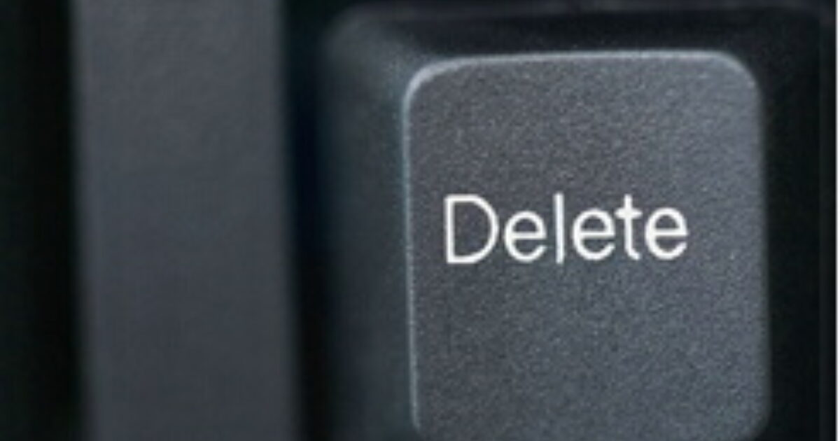 Hitting the Delete Key | Theology of Work